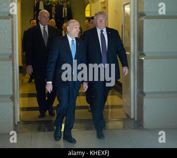 President Donald Trump arrives to speak about the economy at a rally ...