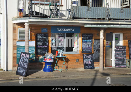 Lyme Regis Fish and Chip shop - Lymes Fish Bar, Lyme Regis, Dorset UK ...