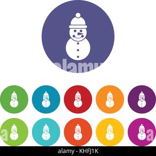 Snow ball icons in different style. Snow ball icons set. Holiday symbol ...