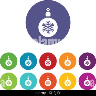 Snow ball icons in different style. Snow ball icons set. Holiday symbol ...