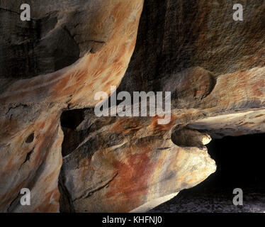 Hand stencilled Aboriginal art Stock Photo - Alamy
