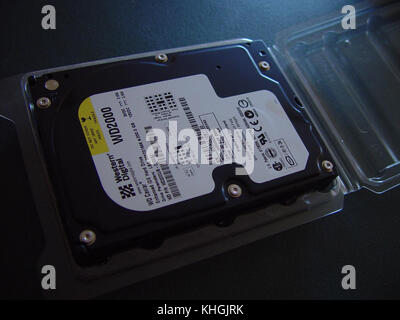 A 200 GB 7200 rpm IDE hard drive, designed for storing and retrieving ...