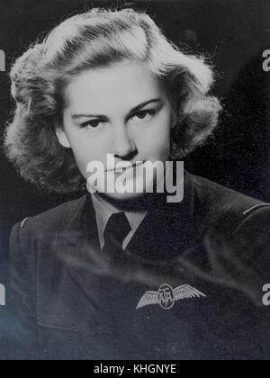 Joy Lofthouse pilot Air Transport Auxiliary (ATA) with Spitfire plane ...