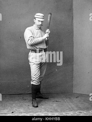 A photographic portrait of Charlie Ferguson in a Philadelphia Quakers ...