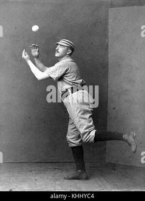 A photographic portrait of Jim Fogarty wearing a Philadelphia Quakers ...