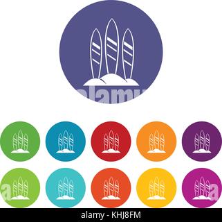 Serfing board set 9 Stock Vector Image & Art - Alamy