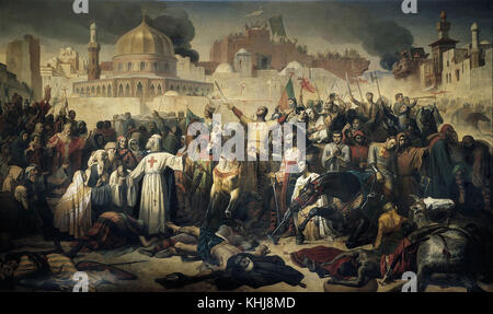 Émile Signol, Taking of Jerusalem by the Crusaders, 15th July 1099 ...