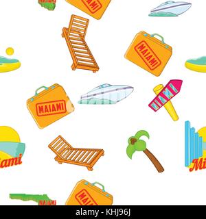 Miami city pattern, cartoon style Stock Vector Image & Art - Alamy