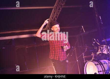 Napoli, Italy. 16th Nov, 2017. Italian singer-songwriter Samuel Romano ...