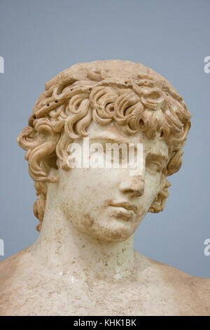 Greece Delphi museum statue Antinoos Europe mainland sight art culture ...