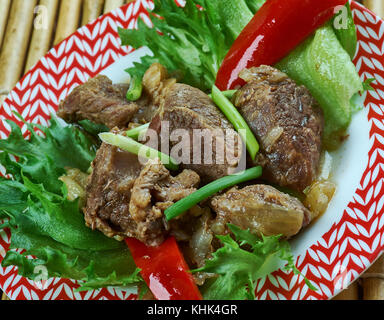 Sha cha beef - Chinese dish featuring shacha sauce and tenderized beef ...