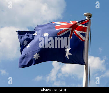 Commonwealth star and Southern cross white stars on Australian Flag ...