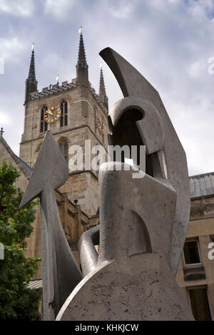 Minerva Sculpture Southwark Cathedral London Stock Photo - Alamy