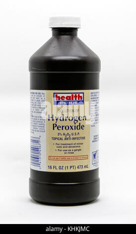 Bottle of Hydrogen Peroxide solution Stock Photo - Alamy