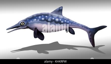 Ichthyosaur Ophthalmosaurus from the Late Jurassic period. Dated 2015 ...
