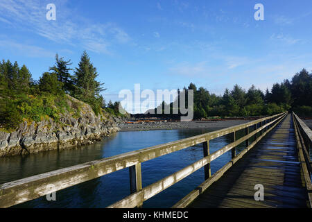 Bridge - Friendly Cove, BC Stock Photo - Alamy