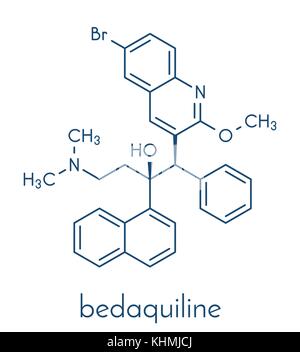 Bedaquiline tuberculosis drug. Diarylquinoline antibacterial used in ...