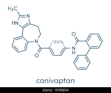 Conivaptan hyponatremia drug molecule. Inhibitor of vasopressin ...