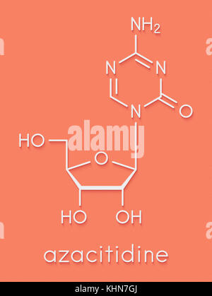 Azacitidine (5-azacytidine) myelodysplastic syndrome drug molecule ...