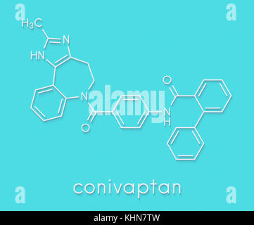 Conivaptan hyponatremia drug molecule. Inhibitor of vasopressin ...