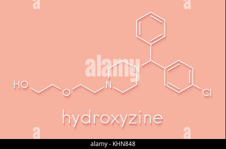 Hydroxyzine antihistamine drug. Used include treatment of itching Stock ...