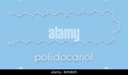 Polidocanol sclerosant drug molecule Stock Photo - Alamy