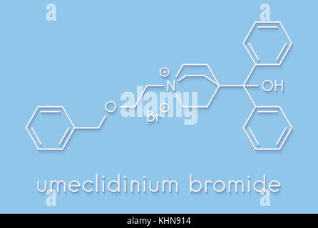 Umeclidinium bromide COPD drug molecule Stock Photo - Alamy