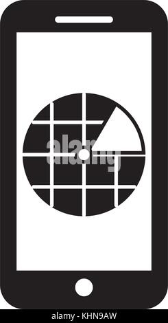 smartphone gps navigation screen blank app Stock Vector Image & Art - Alamy