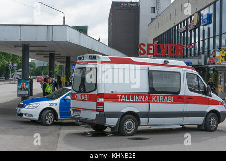 Police car, Estonia, Tallinn Stock Photo - Alamy