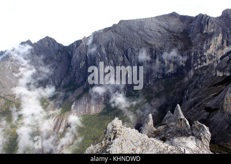 Crater of volcano Kinabalu in Sabah, Borneo, Malaysia Stock Photo - Alamy
