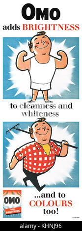 1959 British advertisement for Omo soap powder Stock Photo - Alamy