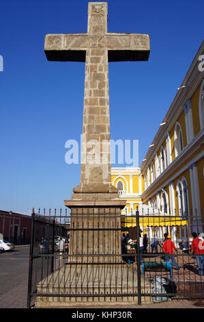 Big stone cross Stock Photo - Alamy