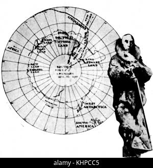 Map of the Roald Amundsen expedition to the Northwest passage Stock ...