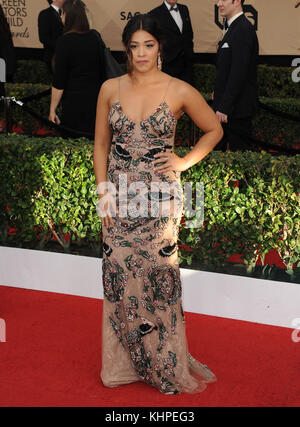 Gina Rodriguez attending the 23rd Annual Screen Actors Guild Awards ...