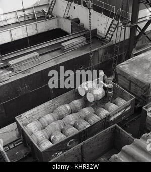 CARGO OF BARRELS Stock Photo - Alamy
