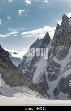 Ruth Glacier and Mount Huntington, Denali National Park, Alaska Stock ...