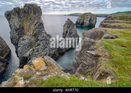 Cliffs, Spillars Cove, Newfoundland and Labrador, Canada Stock Photo ...