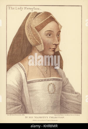 Mary, Lady Heveningham by Hans Holbein the Younger Stock Photo - Alamy