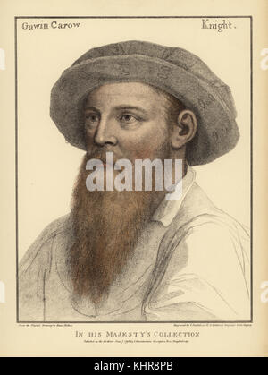 Sir Gawen Carew or Gavin Carew, courtier to King Henry VIII ...