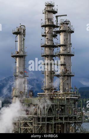 Oil Refinery Plant in Burnaby, Vancouver, British Columbia, Canada ...