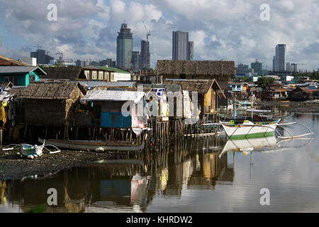 Houses on stilts Filipino Badjao tribal village Siasi Island Sulu ...