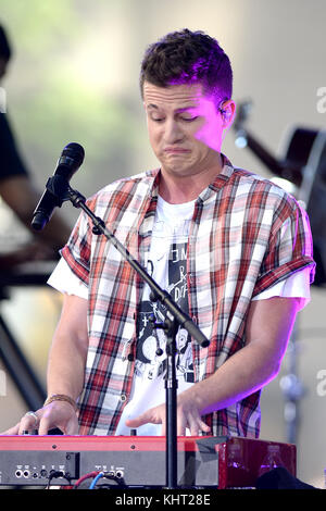 Charlie Puth performs on NBC's "Today" show at Rockefeller Plaza on ...