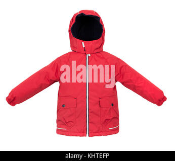 Winter warm jacket isolated on white background Stock Photo - Alamy