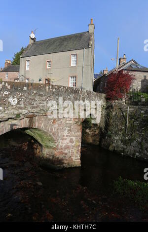 Old bridge over Alyth Burn in Alyth Scotland November 2017 Stock Photo ...