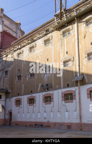 View of the empty prison of La Modelo in Barcelona, Catalonia, Spain ...