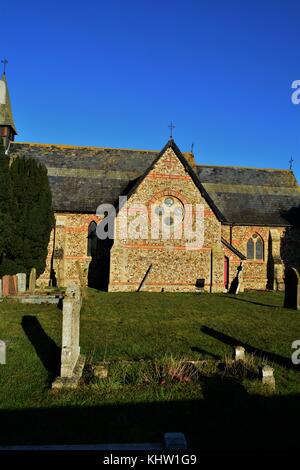 ST JOHN'S church Beck Row Suffolk lynchgate Stock Photo - Alamy