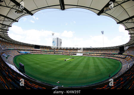 A general view of the Gabba during Day 3 of the Second Test in the NRMA ...
