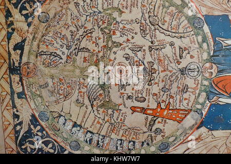 Psalter depicting Christ ruling he world, with Jerusalem at its centre ...