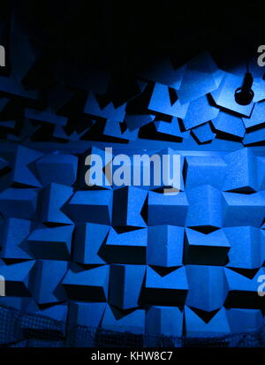 Photograph of an Anechoic Chamber. An anechoic chamber ("an-echoic ...