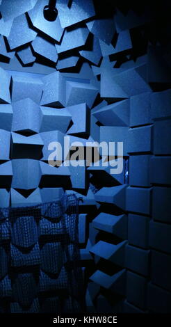 Photograph of an Anechoic Chamber. An anechoic chamber ("an-echoic ...